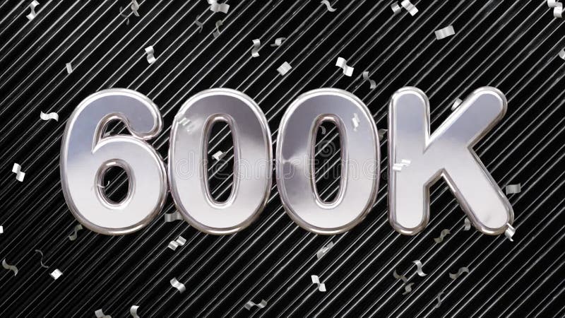 600k Celebration Text Effect Animation Motion Video Stock Footage ...