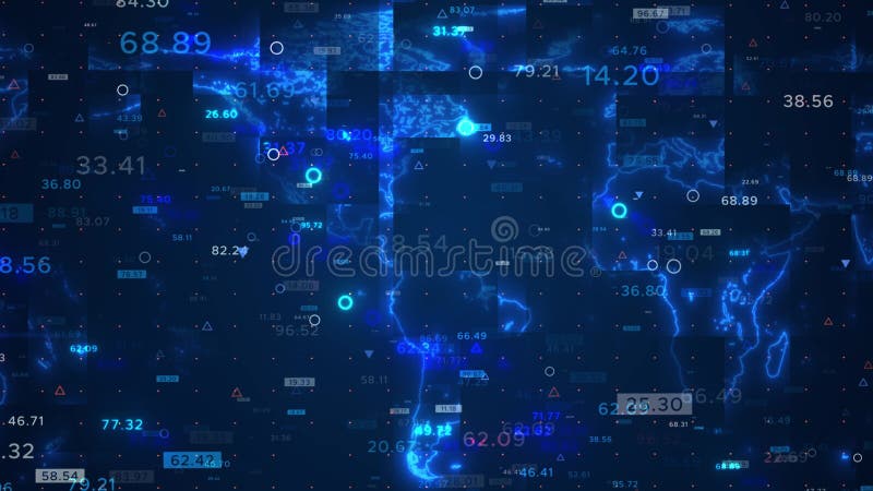 4k CG Animation - Modern Mapping Precision Stock Footage - Video of ...