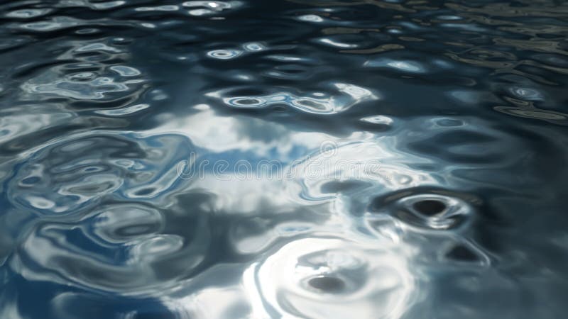 4K CGI Raindrops Falling on Puddle. Stock Footage - Video of closeup ...