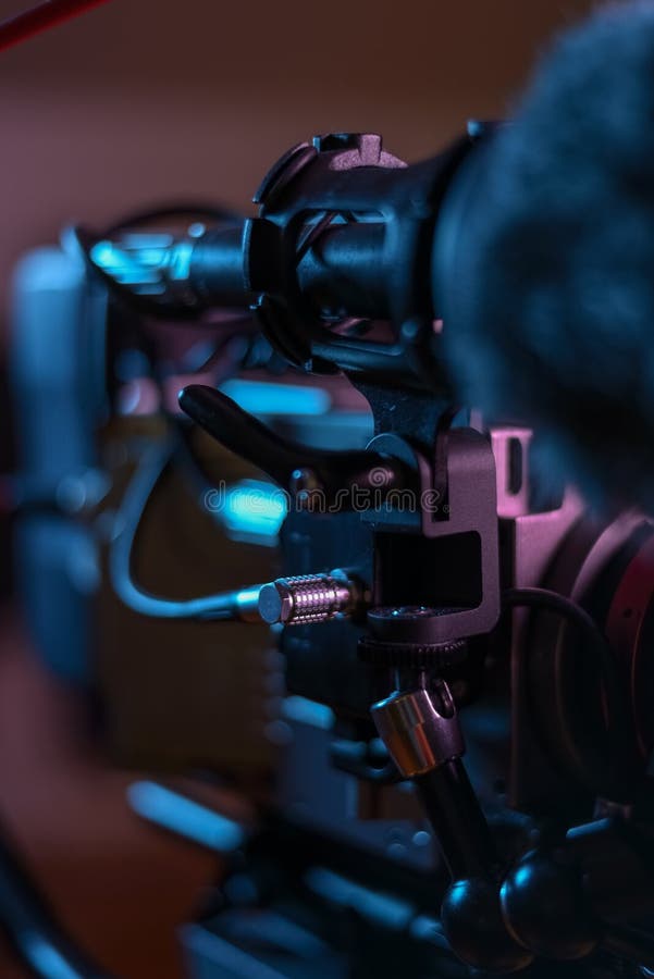 6k Cinema Camera Was Setting Up and Prepare for Shooting in Studio ...