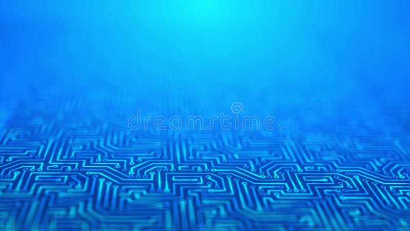 4K Circuit Board with Moving Electrons Data Flow Loop Background Animation. Stock Video - Video ...