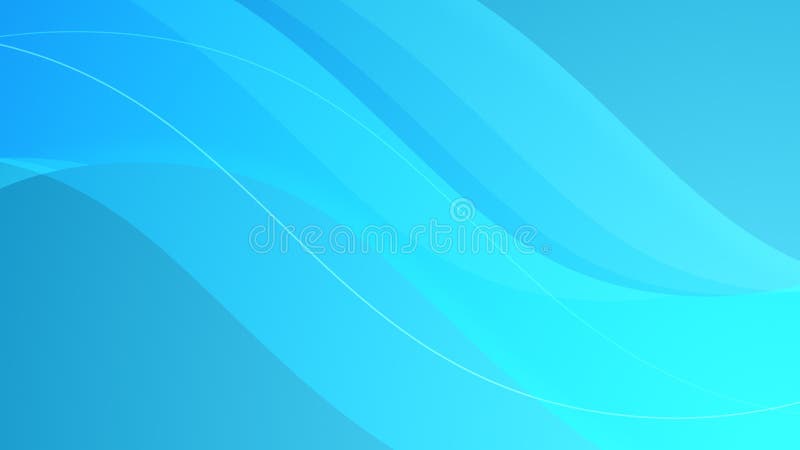 4K Clean Blue Color Wave Abstract Background Stock Illustration ...