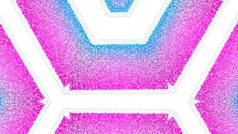 4k Clean Geometric Animated Background in Loop, Low Poly Style ...