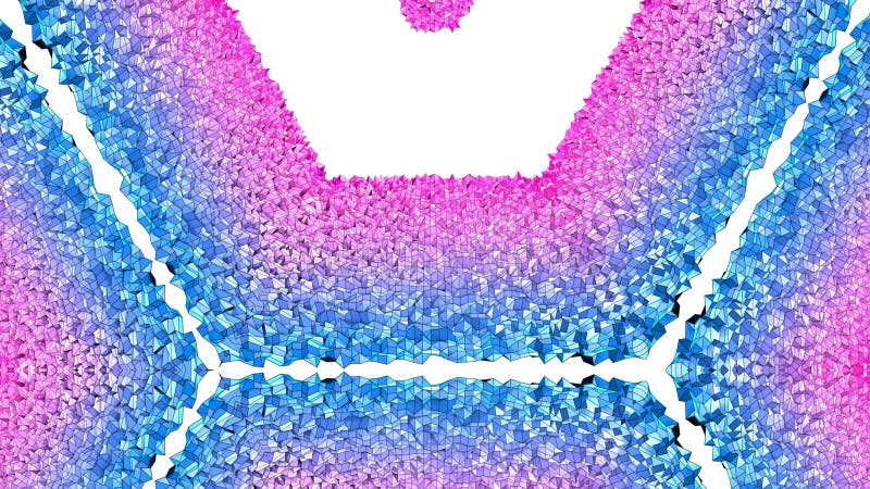 4k Clean Geometric Kaleidoscopic Animated Background in Loop, Low Poly ...