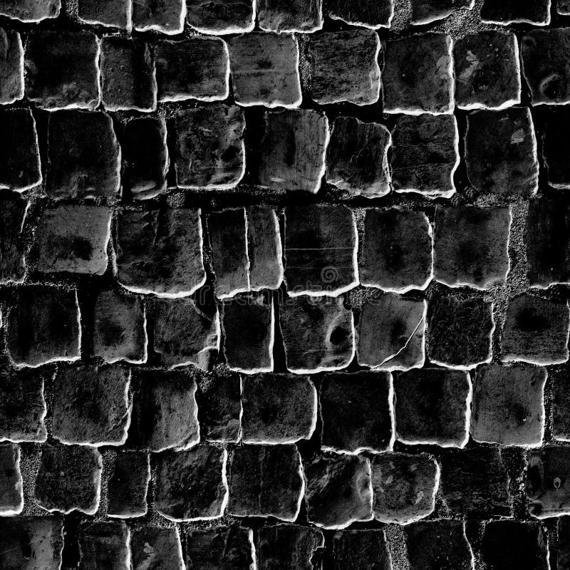 8K Cobblestone Pavement Floor Roughness Texture, Height Map or Specular ...