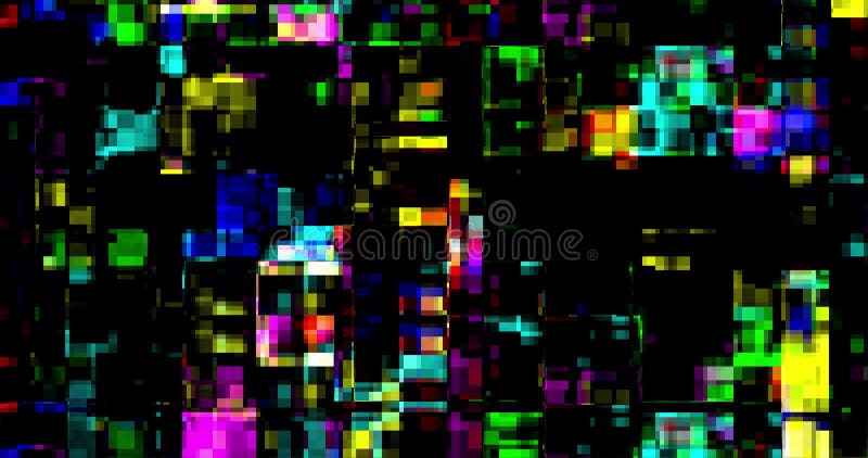 Pixel Glitch Animated Countdown Video Stock Footage - Video of design ...