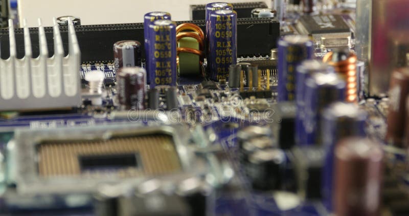 4k Computer Main Board,assembly Circuit. Stock Video - Video of chip ...