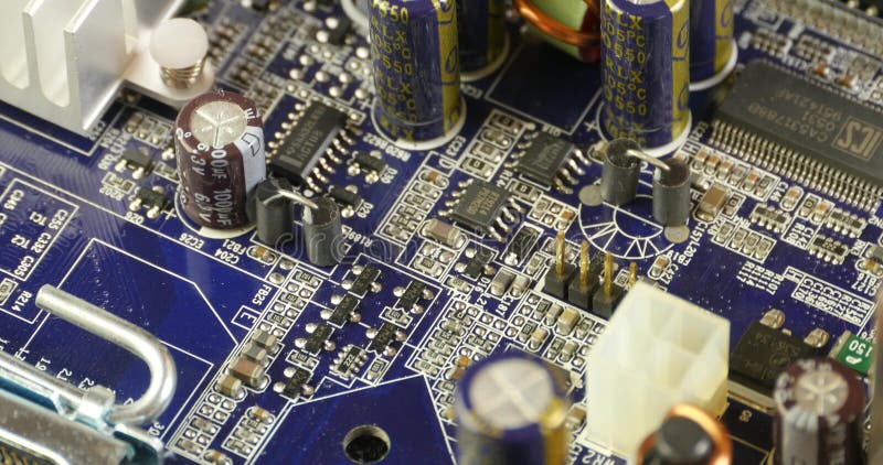 4k Computer Main Board,assembly Circuit. Stock Footage - Video of ...