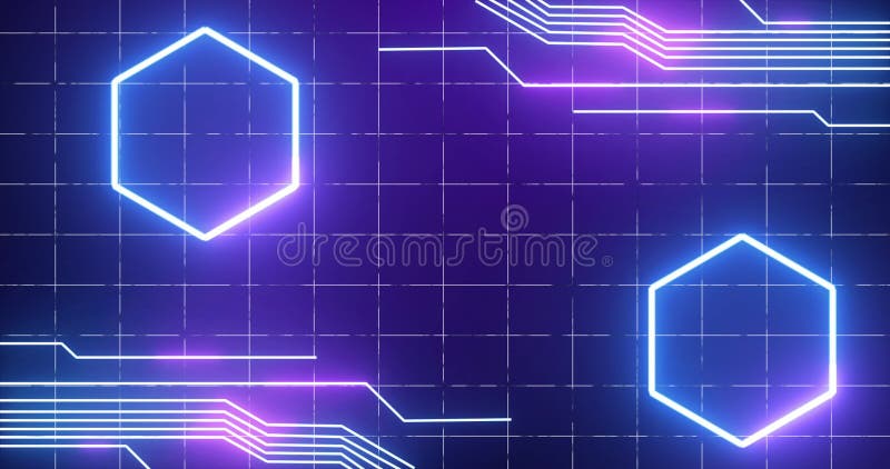 4K Abstract Digital Data Technology Cool Animated Background. Stock ...