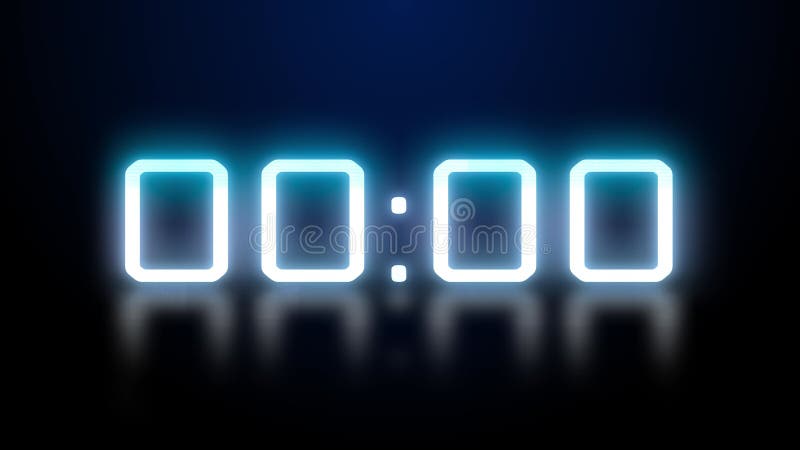 Countdown Clock Digits Board Panels Timer Counter Green Screen Loop ...