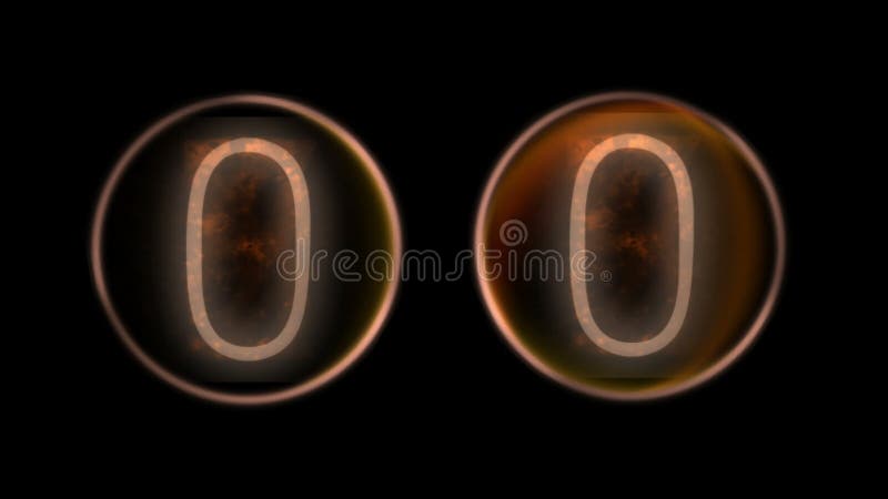 4k Countdown Golden Figure & Numbers on Screen,finance Digital Tech ...