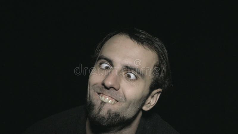 4k - Crazy Young Man Making Funny Faces Stock Video - Video of eyes ...