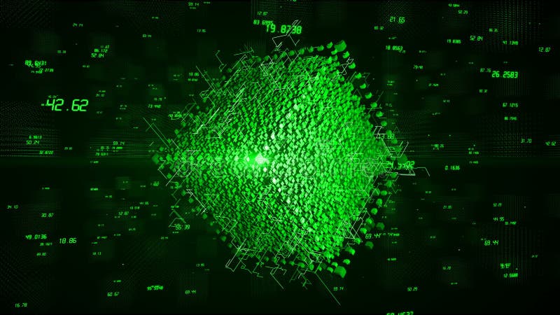 4K Cube in the Computing Core with Information Streams,Business Digital ...