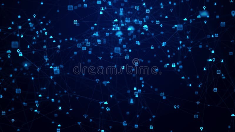 4K Cybersecurity Digital Data of Futuristic and Technology of the ...