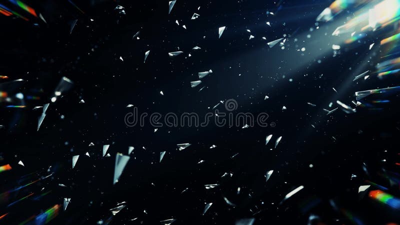 Glass Shattering Exploding Shards Broken 4K Stock Video - Video of ...