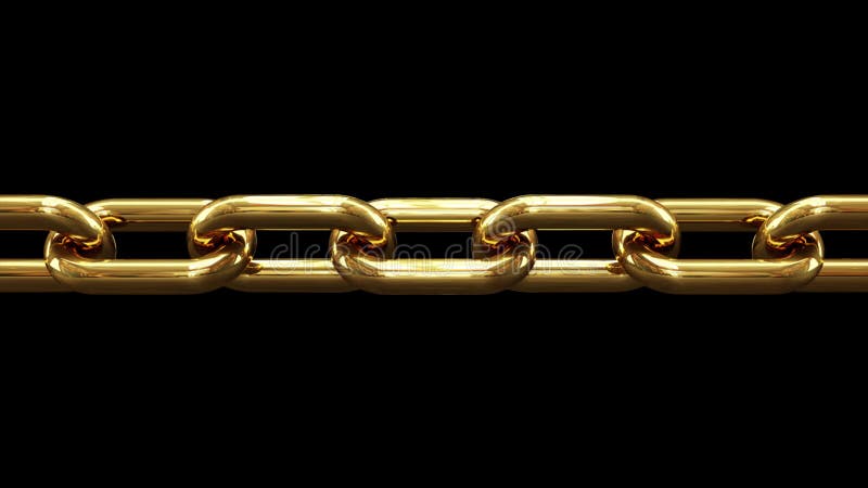 Gold Chain Spinning Animation Stock Footage - Video of animation ...