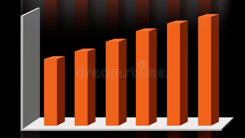 4k 3D Animation of 2D Vector Bar Graph Chart Showing Data Visualization ...