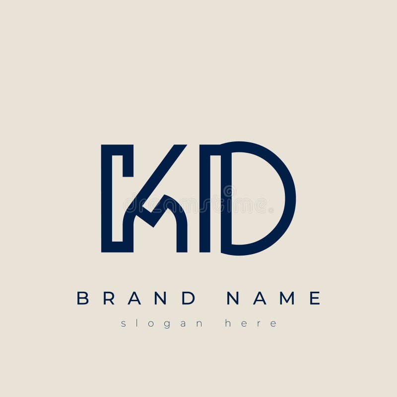 KD Alphabet Letter Icon Logo Stock Vector - Illustration of creative ...