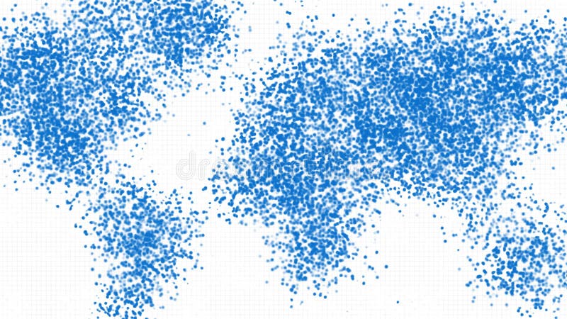 3D Animation World Maps Point Art Dots Connecting Line Dots Makes Global World Map Loop. Stock ...
