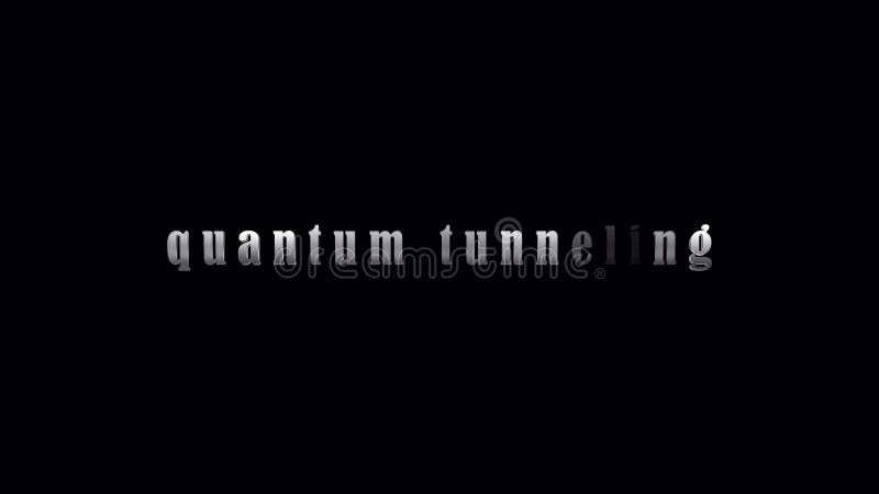 Quantum Tunneling Silver Text Title with Effect Animation Stock Footage ...