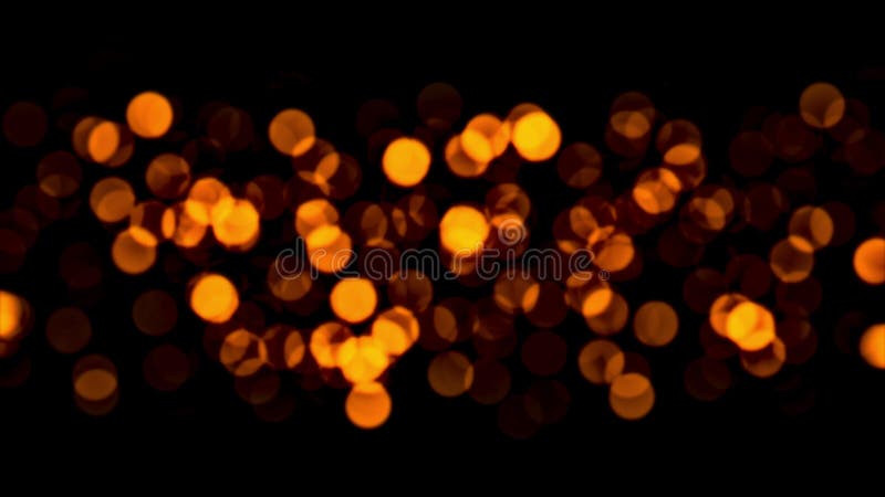 Loop Glow Orange Bokeh Particles Animation Abstract Background Stock ...