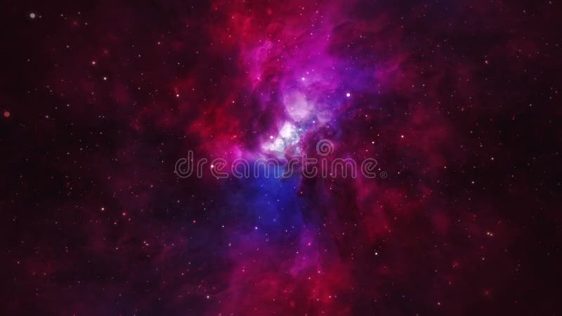 4K 3D Seamless Loop Outer Space Animation. Space Flight To Beautiful ...
