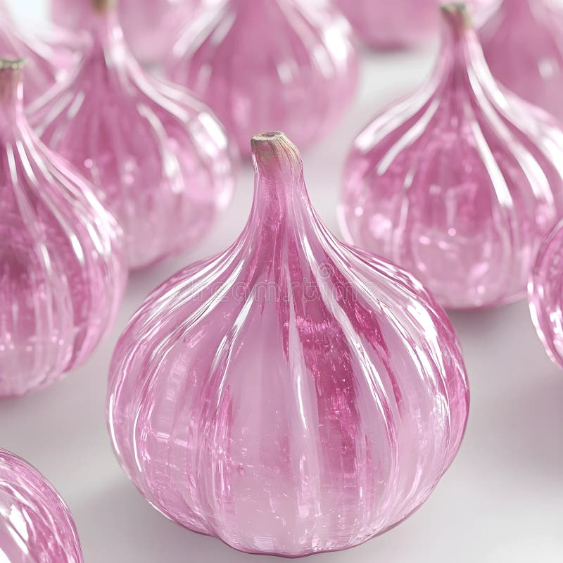 (4k) 3D Transparent Glass Pink Figs Stock Illustration - Illustration ...