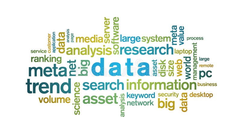 4k Data Animated Tag Word Cloud,Text Design Big Data Animation ...