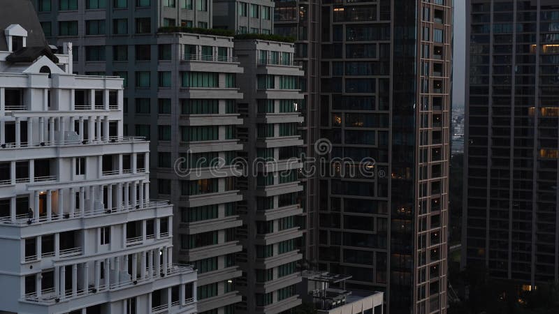 4K Day To Night Transition Timelapse of Apartment Buildings Stock ...