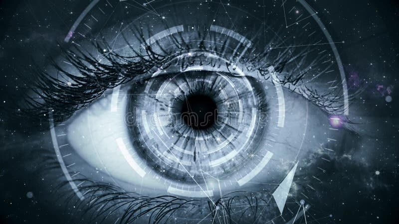 4K Digital Eye Zoom with Green Screen Stock Video - Video of healthcare ...