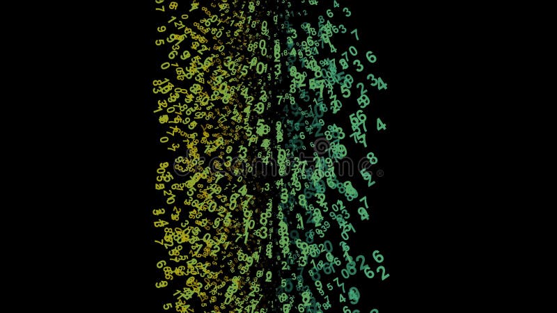 4k Digital Matrix Display,array of Number,finance & Tech Data ...