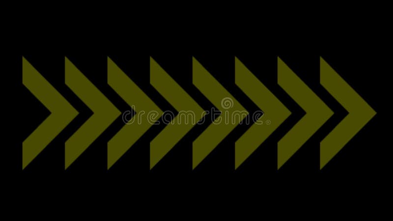 Direction Arrow Symbol Pointing on Black Background Animation 4K Stock ...