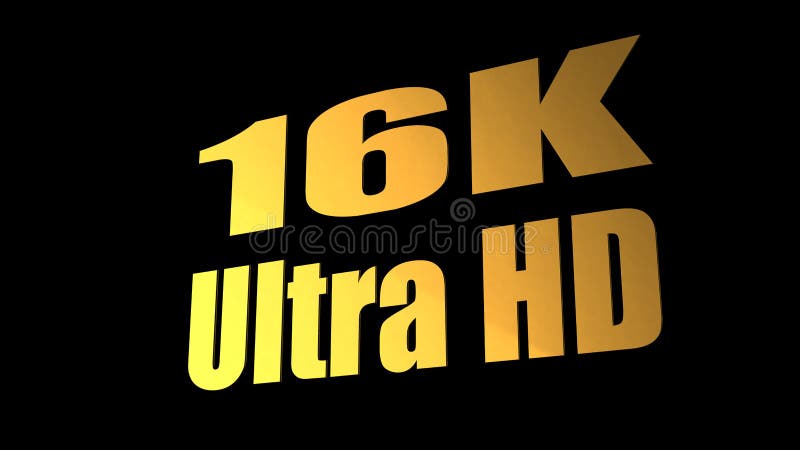 16K - Display Resolution - Computer Generated Image 3D Render Stock ...