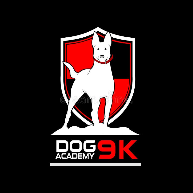 K9 DOG Unit Logo Design. Police Dog Training Illustration Logo Vector ...