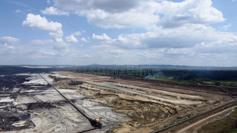 4K Drone Flight: Kolubara Pit on Coal Mining by the Open Way. Lazarevac ...