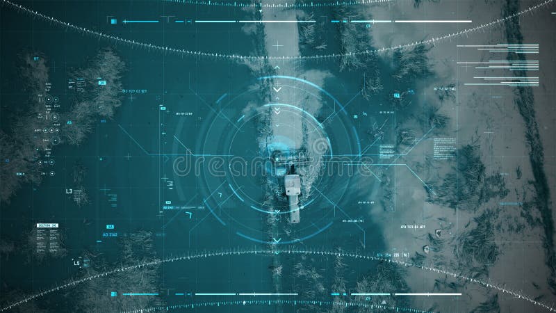 Drone User Interface with HUD GUI User Interface, Technology Network ...