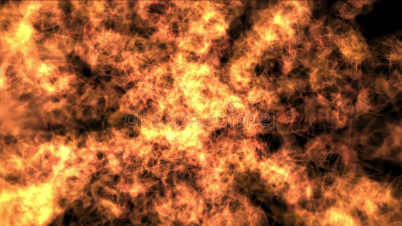 4k Eruption of Flame, Explosion Gold Fire & Fireworks, War Scene ...