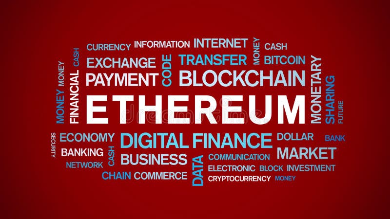 4k Ethereum Animated Tag Eth Word Cloud,Ether Text Kinetic Typography ...