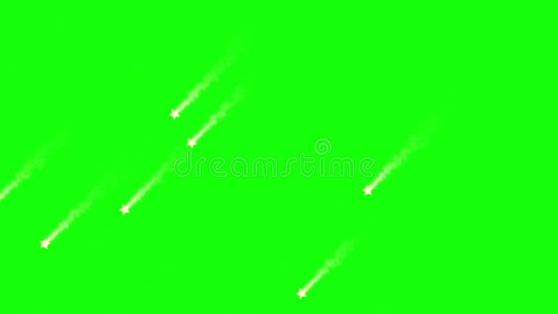 4K Falling Stars Motion Graphics with Green Screen Stock Video - Video ...