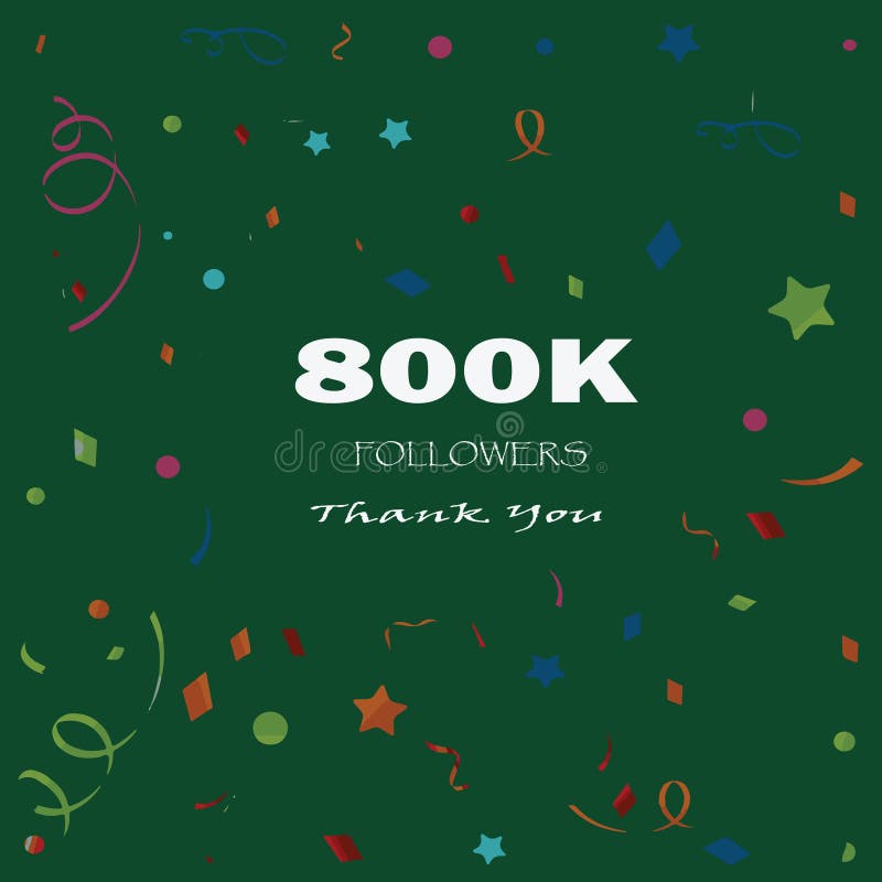 Celebrating 800K Followers! White Label Badge on Green – Vector Artwork ...