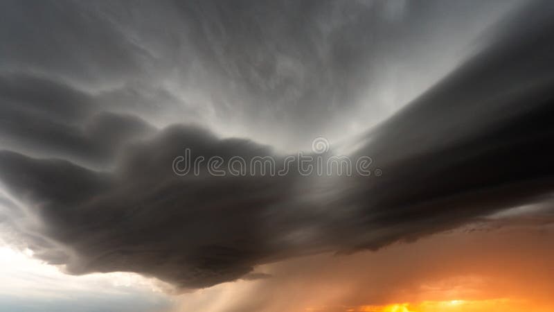 4K Footage of Storm Filled with Dramatic Moving Clouds and Lightning ...