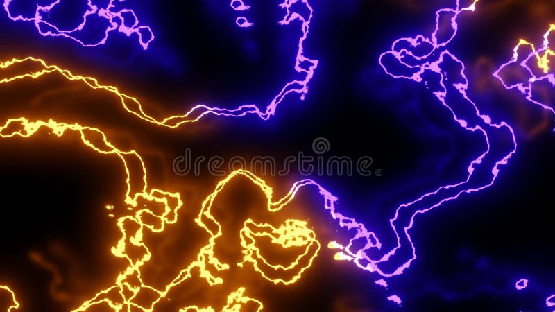 Vibrant Abstract Electric Currents 4k 60fps Looping Animation Stock ...