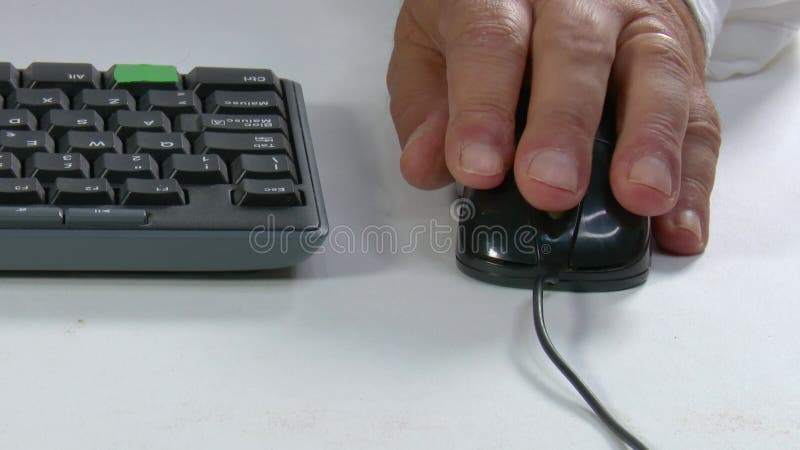 4k 50fps Man`s Hand Notes, with Specific Mouse Movements, Stock Video ...