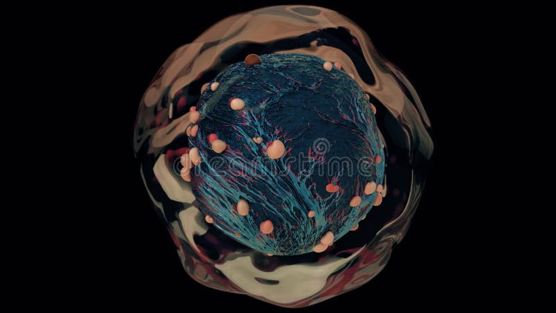 4K Genetically Modified Alien Cell. Stock Video - Video of background ...