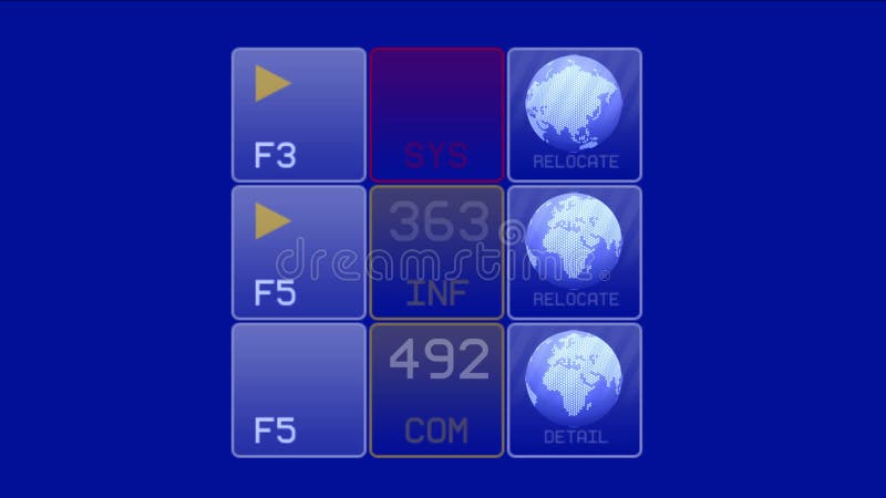 4k Global GPS Data Detect Earth Map Military Radar GPS Navigation ...