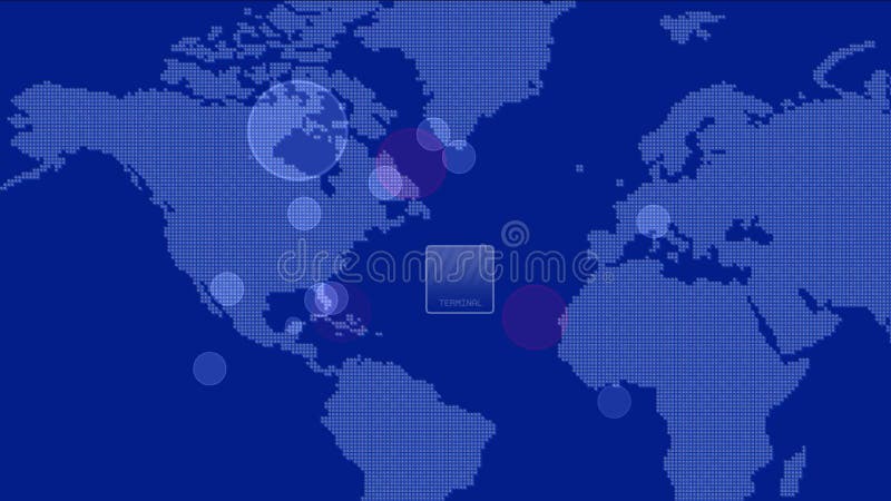 4k Global GPS Data Detect Earth Map Military Radar GPS Navigation ...