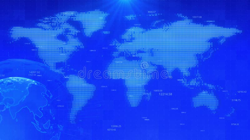 Global Network Connection Connecting People Loop Animation. Stock ...