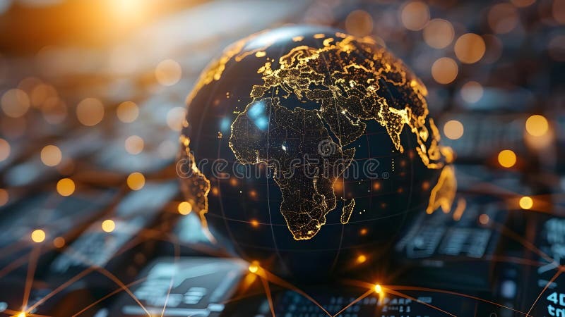 4K Globe with Data Streams Symbolizes Global Connectivity through ... 4K Globe with Data Streams Symbolizes Global Connectivity through ...
