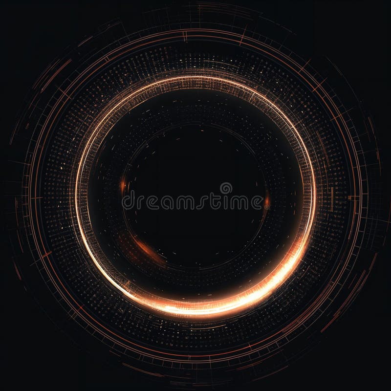 4K HD Optical Ring Special Effect Stock Illustration - Illustration of ...