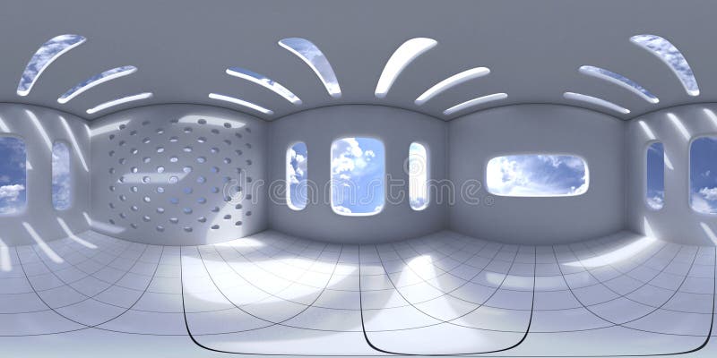 360 Degree Texture Sky Background With Clouds, Equirectangular ...